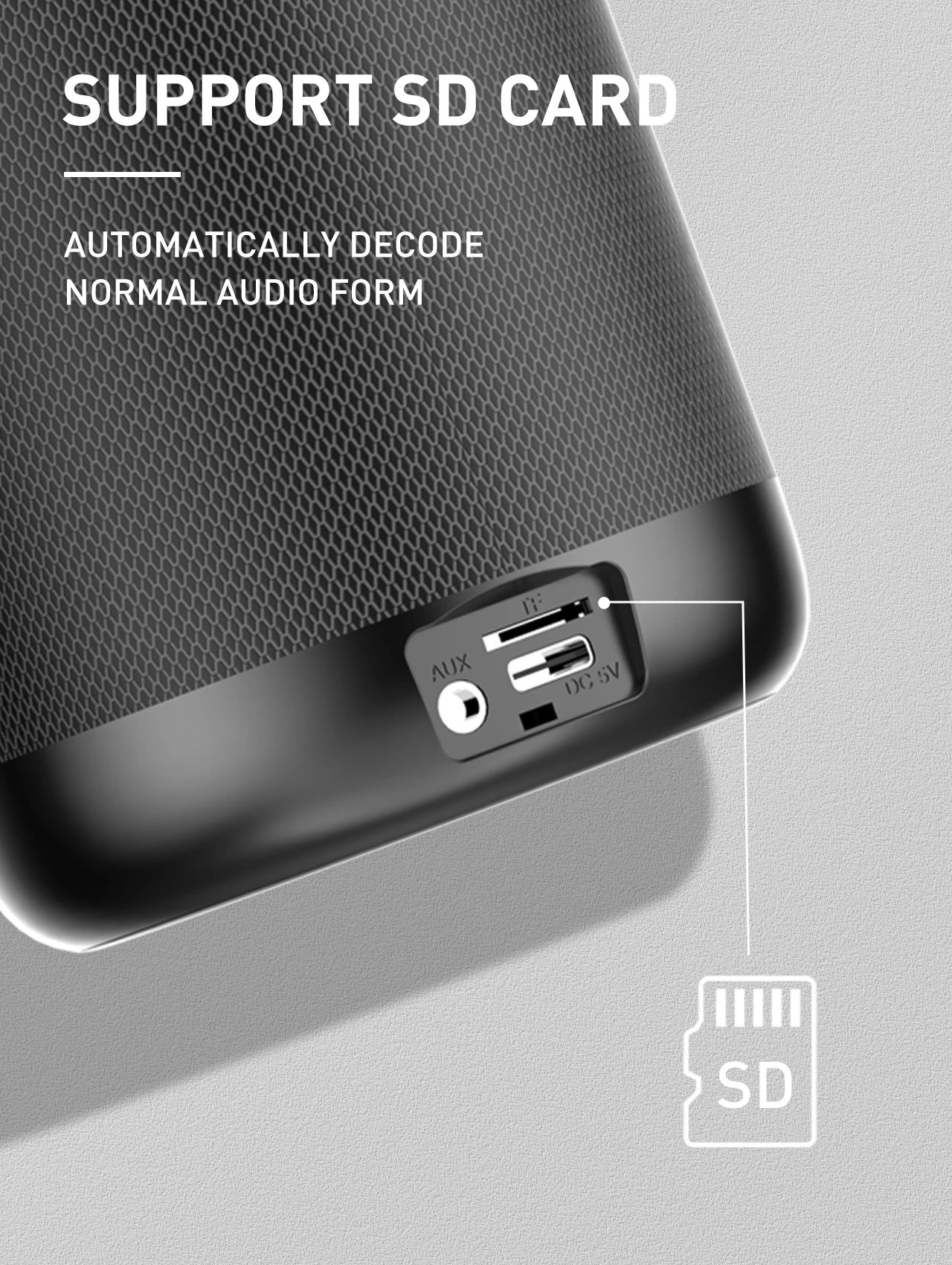 1500mAh BT V5.0 Mini Wireless Speaker | LDNIO BTS12 - LDNIO PAKISTAN