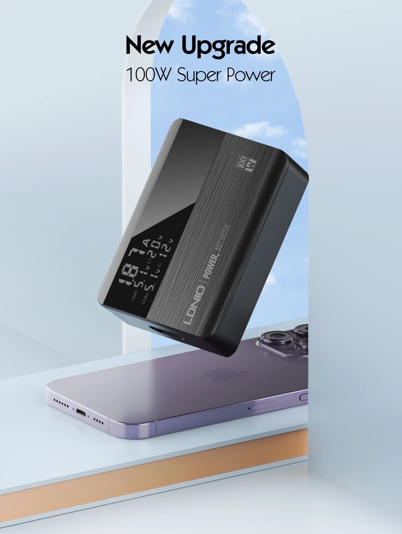 100W GaN Supper Fast Charger | LDNIO A4809C - LDNIO PAKISTAN